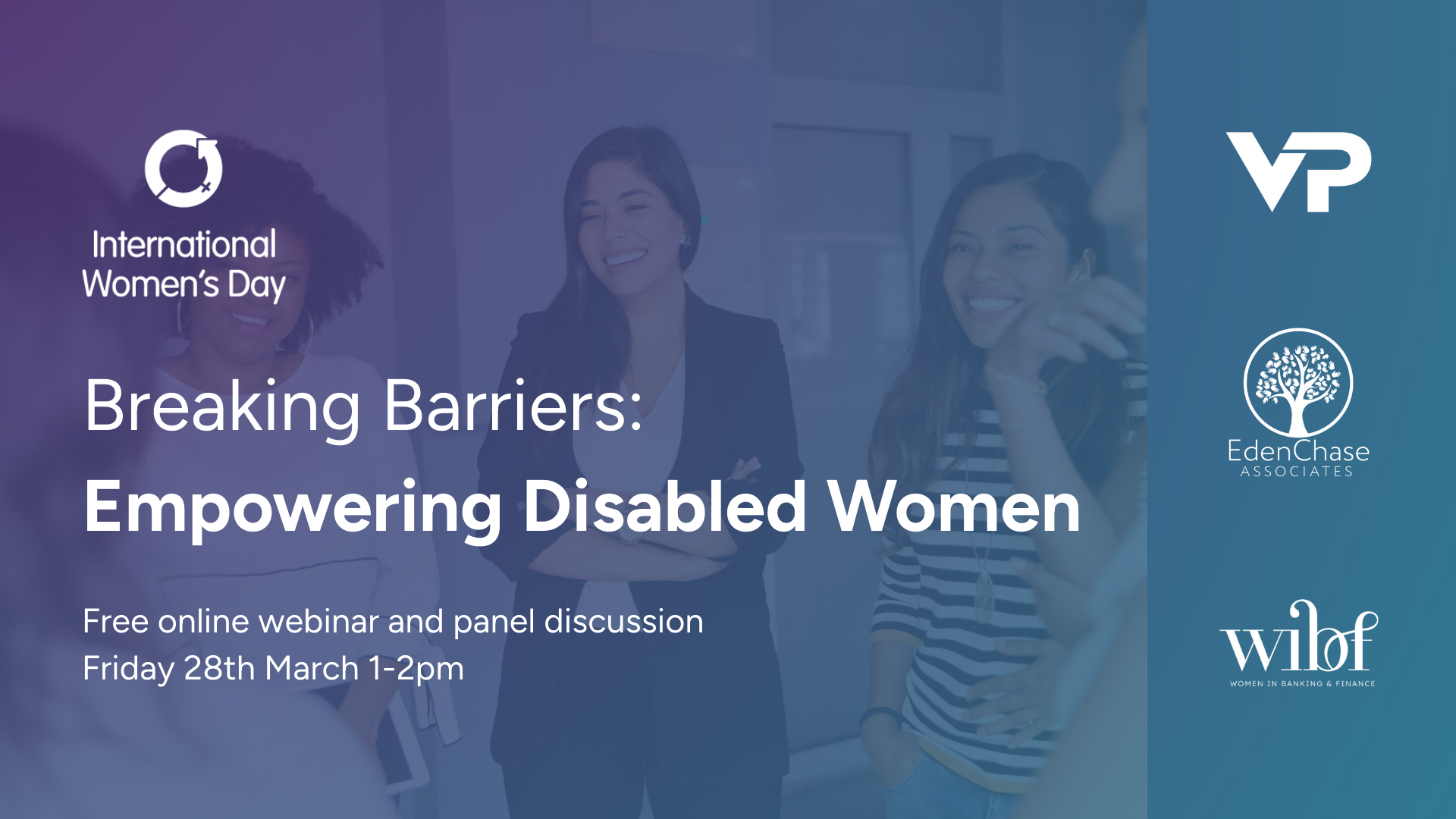 Free webinar: International Women's Day - Breaking Barriers: Empowering Disabled Women